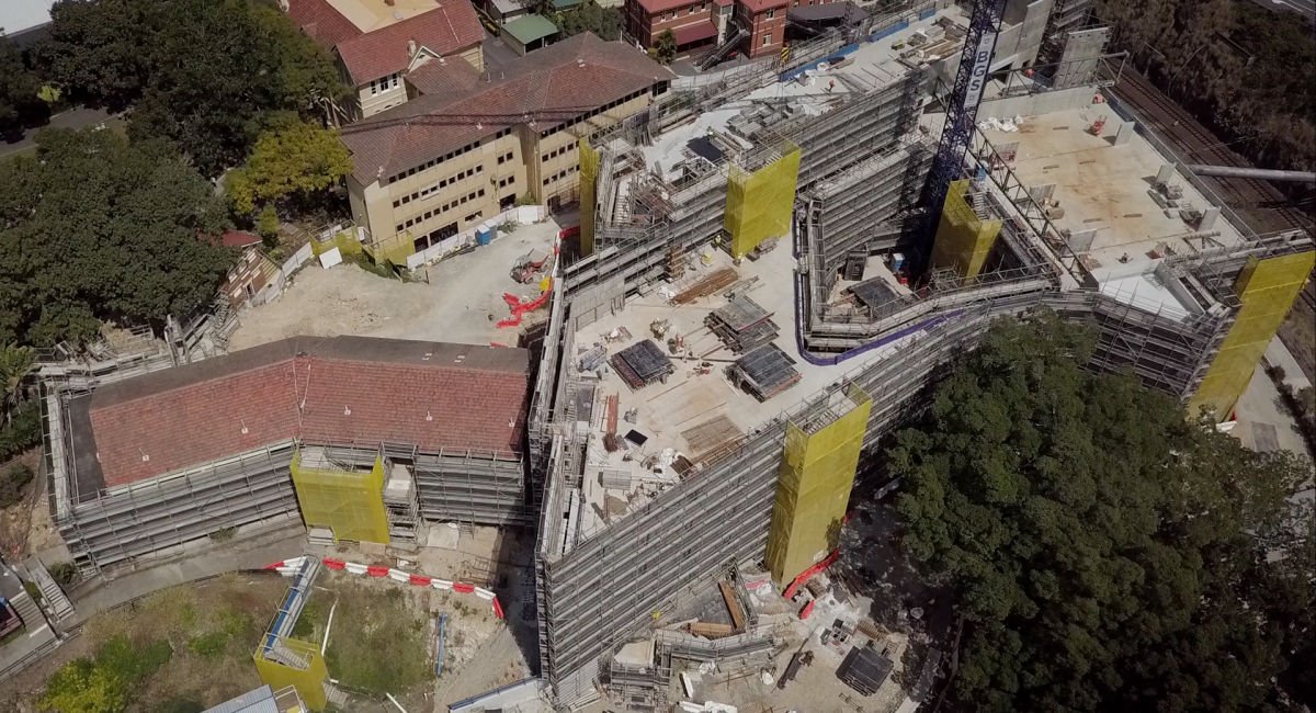 Brisbane Grammar School construction steams ahead - BESIX Watpac